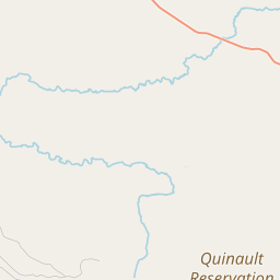 Map for Queets River, Washington, white water, Queets Campground to ...