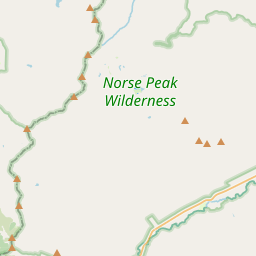 Map for Little Naches River, Washington, white water, Matthew Creek to ...