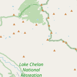 Map for Stehekin River, Washington, white water, Agnes Creek to Lake Chelan